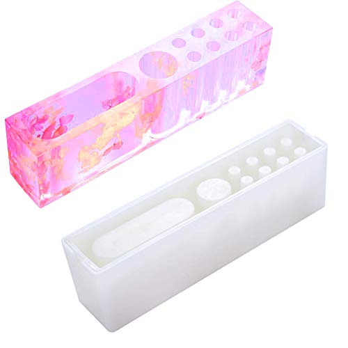 MeiMeiDa Pen Holder Resin Molds - DIY Pencil Holder Silicone Mold ...