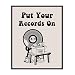 Amazon.com: Poster Master Put Your Records On Poster - Retro Vinyl ...