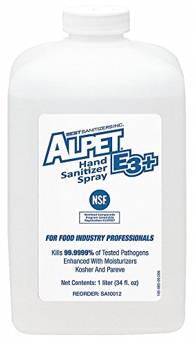 Amazon.com: Best Sanitizers, Inc. 1000mL, Jug, Alpet E3+, PK 6 1000mL ...