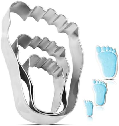Amazon.com: Foot/Footprint/Baby Foot Cookie Cutter Set for Baking, 5/4 ...