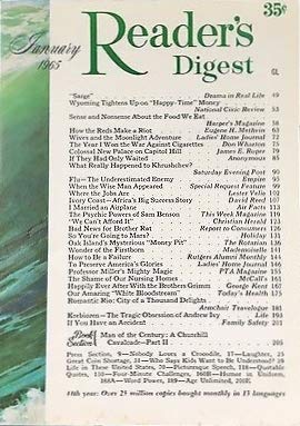 Reader's Digest Magazine, January 1965: Amazon.com: Books