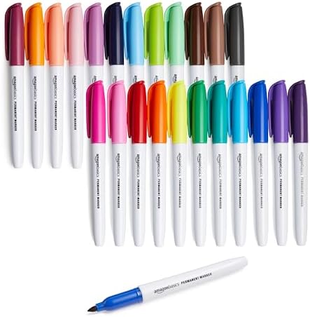 Shuttle Art 30 Colours Permanent Markers, Fine Point Assorted Colours ...
