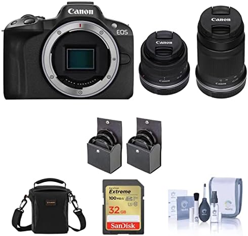 Amazon.com : Canon EOS R50 Camera, Black with RF-S 18-45mm f/4.5-6.3 ...