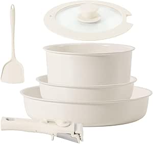Amazon.com: Pots and Pans Sets Non Stick，6PCS Ceramic Cookware Sets ...