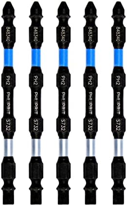 PHLiPBiT Original - SL7+PH2, 4 INCH, 5pk. Double-End, 1/4" Quick ...