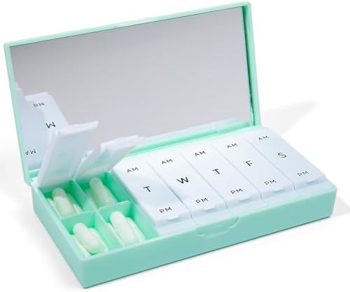Amazon.com: PORT X POLISH Designer Weekly Pill Box Organizer (Single 1X ...