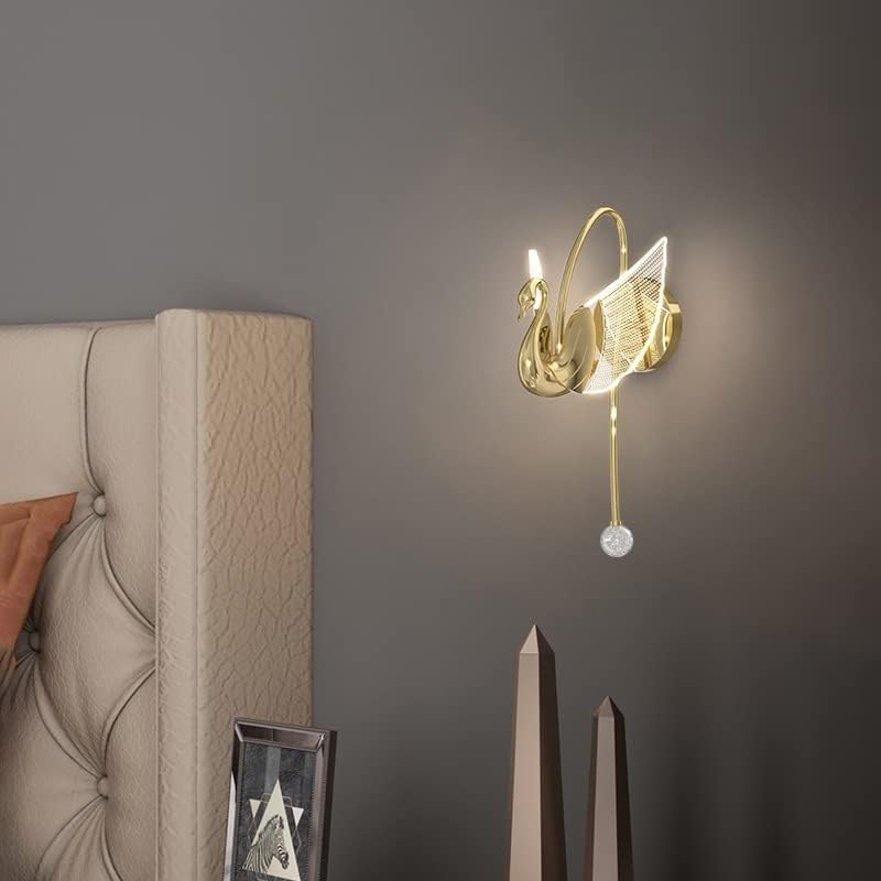 CITRA Led Acrylic Swan Shape Gold Metal Wall Light - Warm White ...