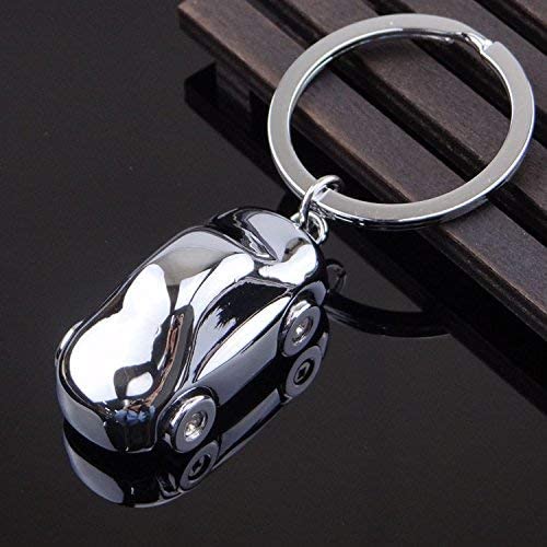 Sahib Collection Metal Sports Car Key chain for Car Bike Pack-1 (Silver ...