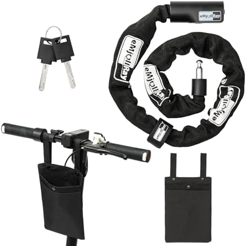 6mm Thickened Bike Motorcycle Lock 94cm Heavy Duty Scooter/Bike Chain ...
