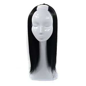 Amazon.com : Aubatece Short Human Curly Wigs for Women U Part Lace Wig ...