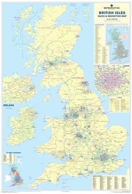 Supersize UK Sales & Marketing Map (Laminated) For Business : Amazon.co ...
