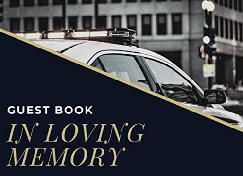 In Loving Memory: Police Badge Guest Book - Sign in Book for Police ...
