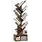 Amazon.com: YMYNY 2 Tier Tree Bookshelf, Small Bookcase, Modern Wood ...