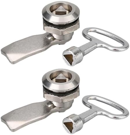 Meter Box Latch Kit, 2pcs Cabinet Cam Lock with Triangle Socket Key ...