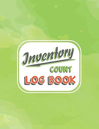 Inventory Count Sheet: inventory and sales log book, for small business, for restaurants ...