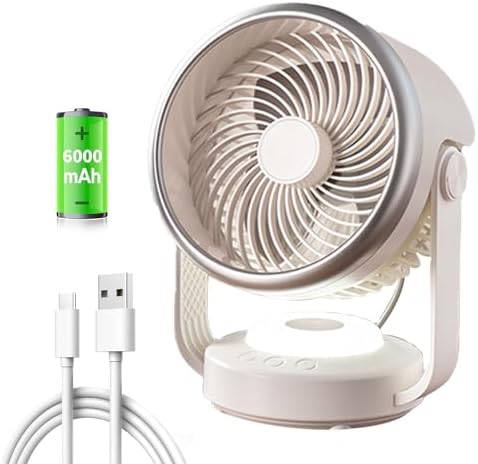 Amazon.com: CARONSORT Desk Fan, Small Oscillating Fan for Bedroom, 9 ...