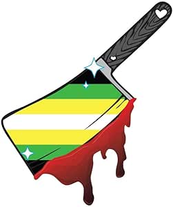 Amazon.com: Dark Spark Decals Bandera Metagender Bloody Hatchet ...