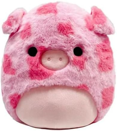 Squishmallows Fuzzamallow Pink Pig Plush, Gwendle Character, 12 Inch ...