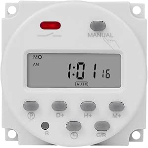 EdricShop Digital Timer Switch 7 Days Weekly Programmable Rechargeable ...