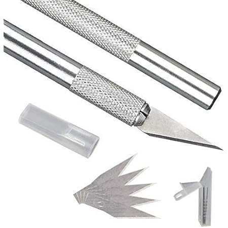 Qatalitic Detail Pen Cutter With 10 Interchangeable Blades For Carving ...