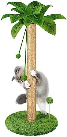 Dohump Cat Scratching Post, 33" Tall Scratch Tree with Premium Sisal ...