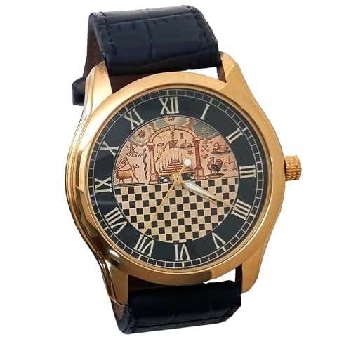 Amazon.com: Stunning Freemason Altar Chequered Masonic Temple Art Solid ...