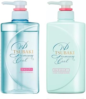 Amazon.com : TSUBAKI Premium Cool Shampoo 490ml & Conditoner 490ml Pair ...