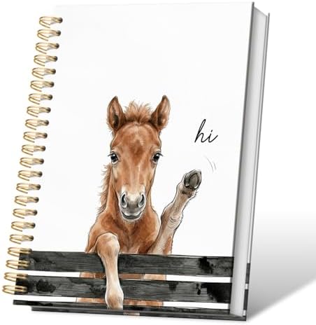 VONTP Horse Gifts Notebook Journal, Farmhouse Horse Lover Gifts ...