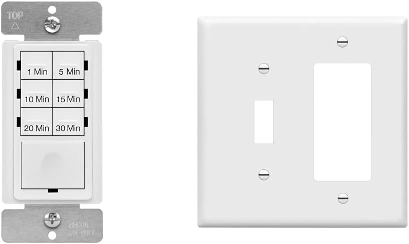 ENERLITES Countdown Timer Switch for Bathroom Fans & Household Lights ...