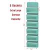 Amazon.com: Simple Houseware 6 Clear Window Pocket Over Closet Door ...