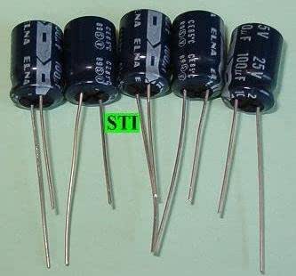 100uf 100 mfd 25V Electrolytic Capacitor 85C Radial (5 Pcs) : Amazon.in ...