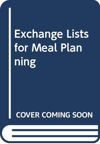 Exchange Lists for Meal Planning: unknown author: 9789999807937: Amazon ...