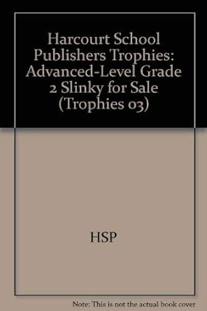 Amazon.com: Slinky for Sale, Advanced Level Grade 2: Harcourt School ...