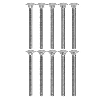 M8 Screw Bolt, A2-70 Stainless Steel Carriage Bolts High Strength 30Pcs ...