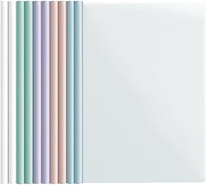 10 Plastic A4 File Folder Cover with Sliding Bar Covers for Binding ...