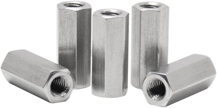 Amazon.com: CHANWA 5 pcs M10*1.25 Fine Thread Hex Rod Extend Coupling ...