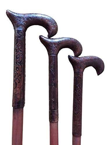 Buy Medieval Cane with Wooden Handle Elegant Style Glossy Finish 3 ...