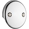 Delta Faucet U2693-PK Overflow Plate 2 Hole Tub Drain, Chrome,1 Pack ...