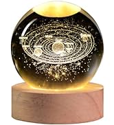 Amazon.com: QIANCHANG 3D Galaxy Crystal Ball with LED Stand, 60mm Glass ...