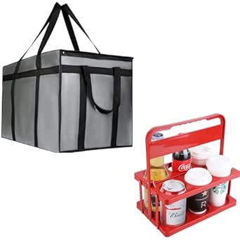 Amazon.com: musbus 2 Pack XXXL Gray Insulated Food Delivery Bag Cooler ...