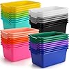 Amazon.com - Dandat 36 Pcs Plastic Cubby Bins Book Bins for Classroom ...