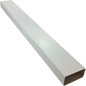 Kair Rectangular Flat Ducting 110mm x 54mm - 1 Metre Length Flat Channel Pipe: Buy Online at ...