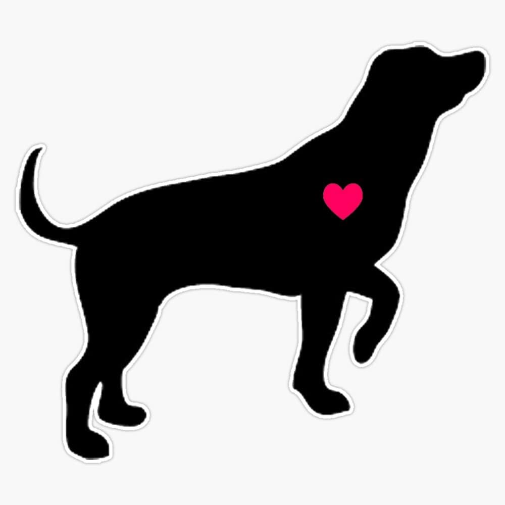 Amazon.com: Black Lab Love Vinyl Sticker Laptop Decal Waterproof 5 ...