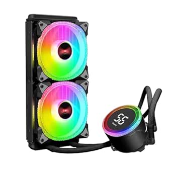 Amazon.com: i240 CPU Liquid Cooler,Water Cooler with Temperature ...