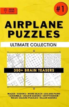 AIRPLANE PUZZLES Book, the Ultimate Collection: 350+ Brain Teasers ...