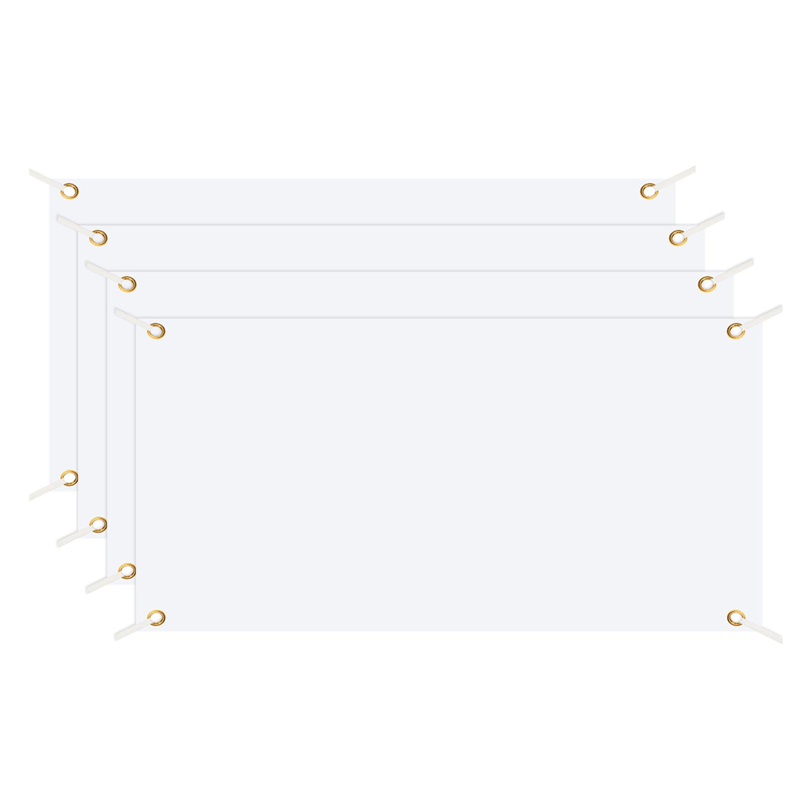 Amazon.com: PATIKIL Large Blank Banner and Signs, 4 Pcs Polyester Cloth ...