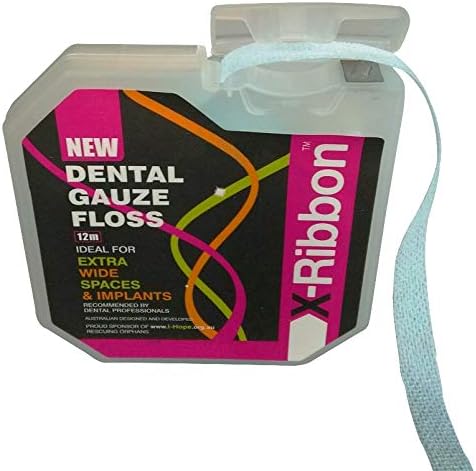 Amazon.com: iDontix X-Ribbon Dental Gauze Floss 12 m (Pack of 1) ROLL ...