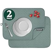 Amazon.com: Cuisinart Dish Drying Mats for Kitchen Counter - (2) 18" x ...