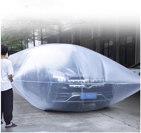 Amazon.com: Completely Enclosed Bubble Car Cover， Car Waterproof and ...