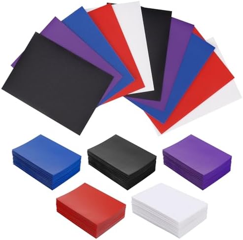 ViEinkaufen 500 Pcs Soft Sleeves, 66 x 91 mm Standard Size Trading Card ...